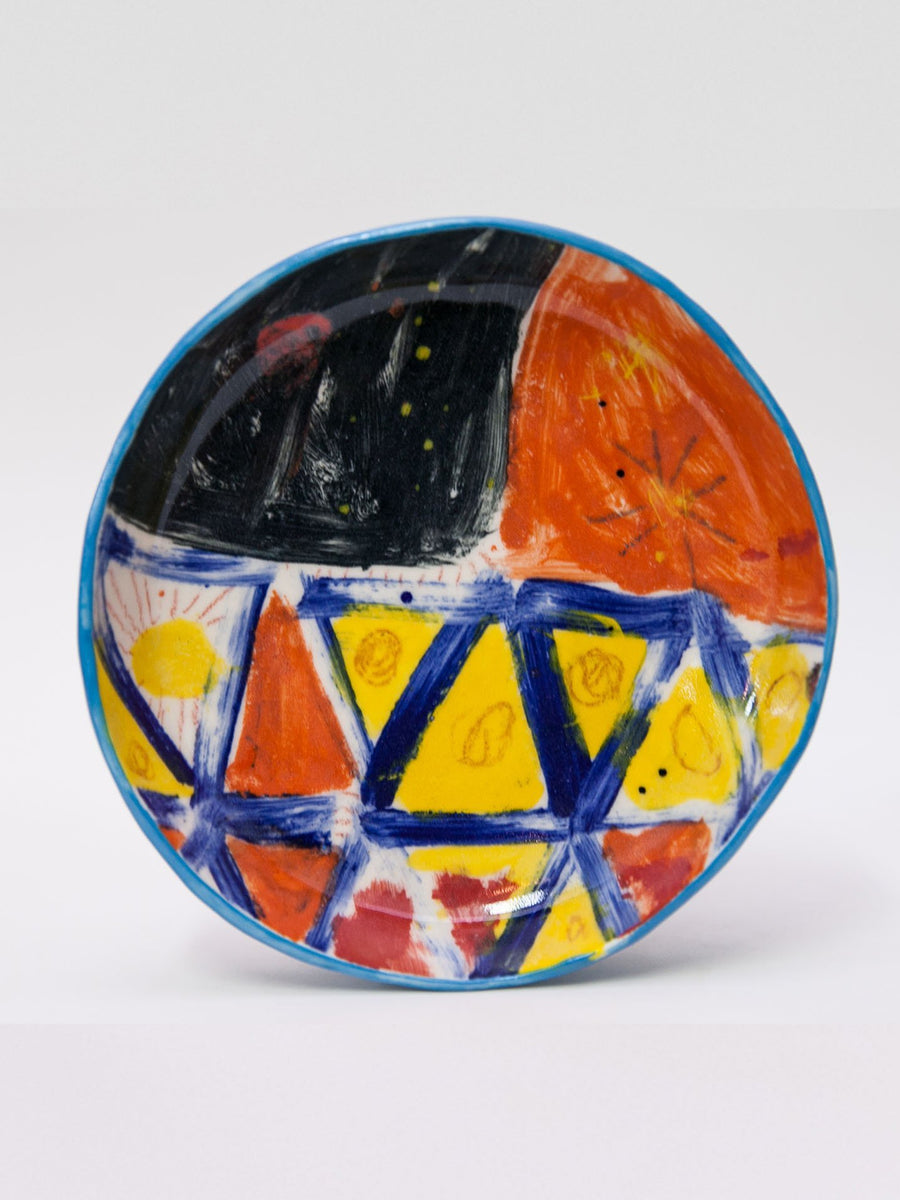 Granny Ceramic Plate- Abstract Artwork I – Moxie TLV